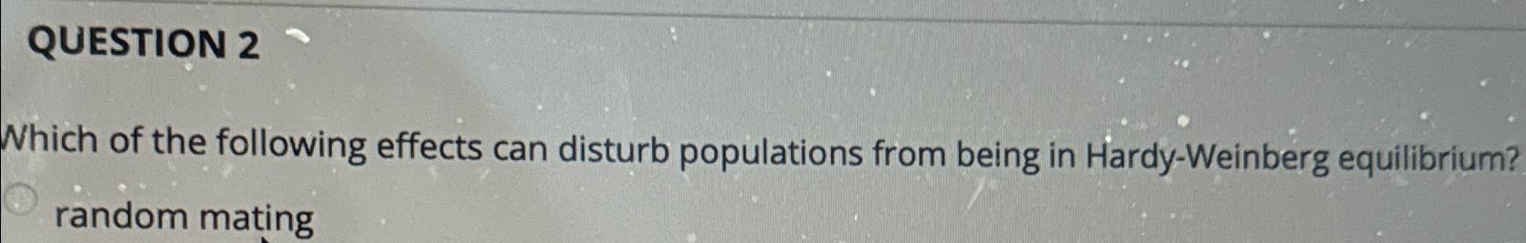 Solved QUESTION 2Which of the following effects can disturb | Chegg.com