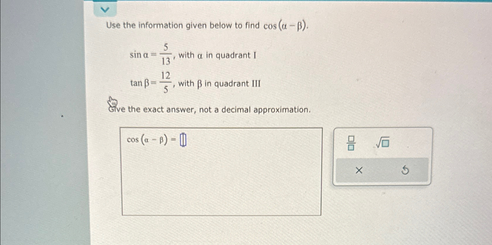 Solved Use the information given below to find | Chegg.com