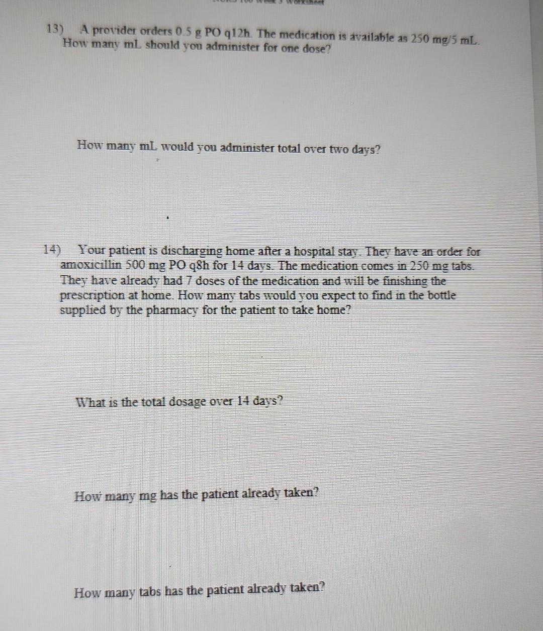 Solved 1) The physician ordered Lanoxin 250mcg PO daily. How | Chegg.com