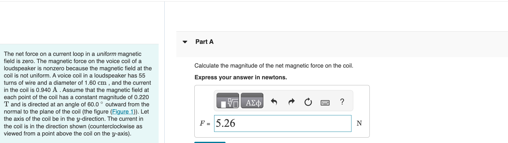 Solved The net force on a current loop in a uniform magnetic | Chegg.com