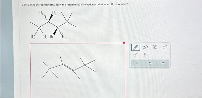Solved Considering stereochemistry, draw the resulting E2 | Chegg.com