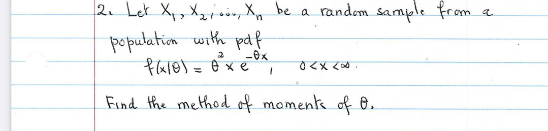 Solved Let x1,x2, ﻿wow, xn ﻿be a random sample from a | Chegg.com