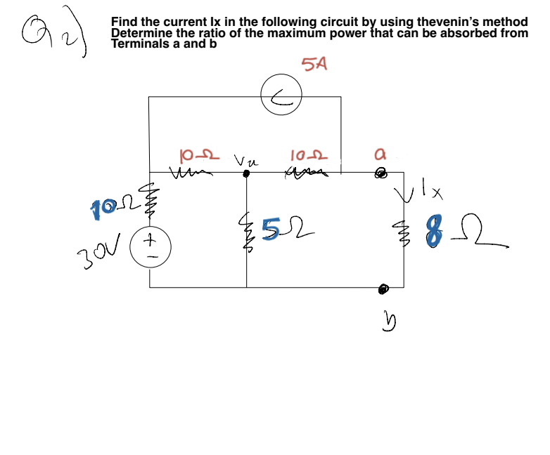 Solved Find the current Ix in the following circuit by using | Chegg.com
