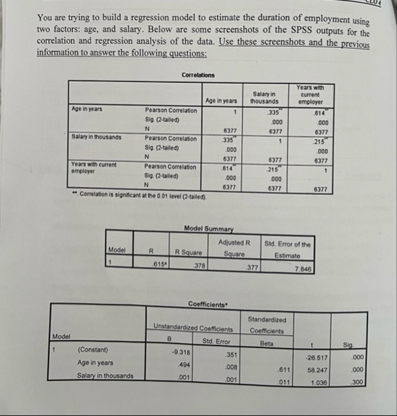 Solved You are trying to build a regression model to | Chegg.com