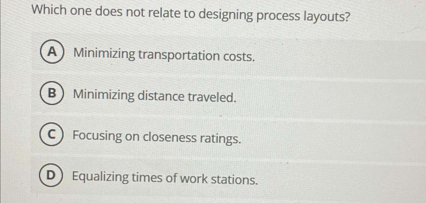 Solved Which one does not relate to designing process | Chegg.com