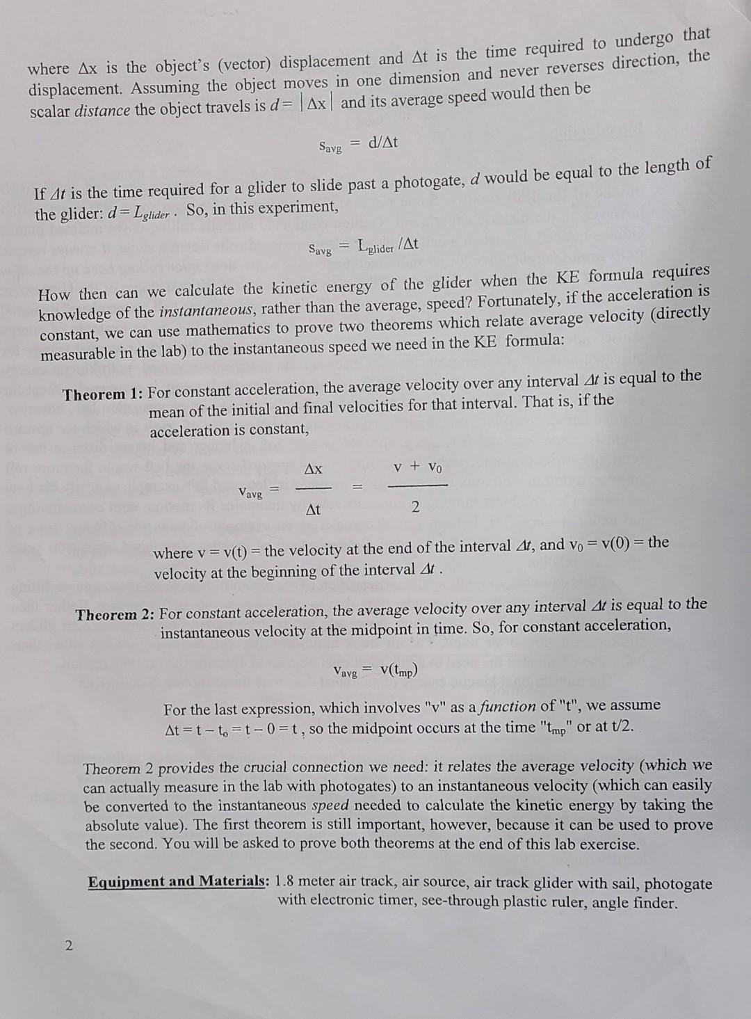 Solved 3. Prove Theorem 1 above. Hint: a kinematic equation | Chegg.com