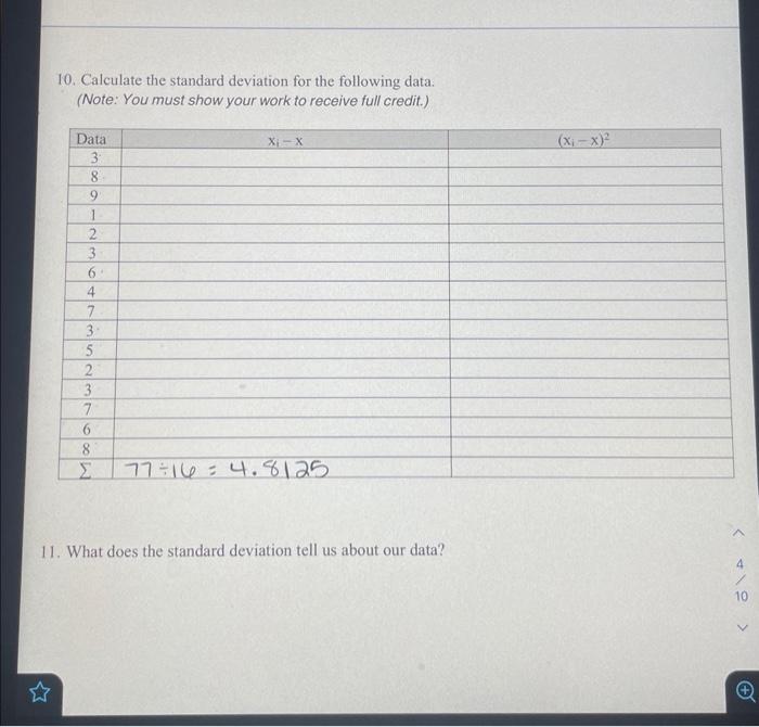 solved-10-calculate-the-standard-deviation-for-the-chegg