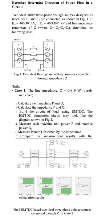 Solved Exercise: Determine Direction of Power Flow in a | Chegg.com