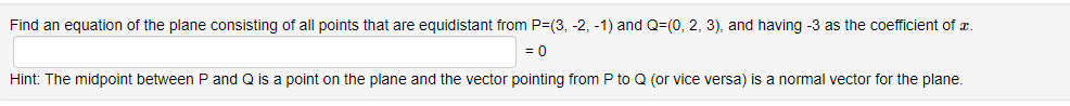 Solved Find an equation of the plane consisting of all | Chegg.com