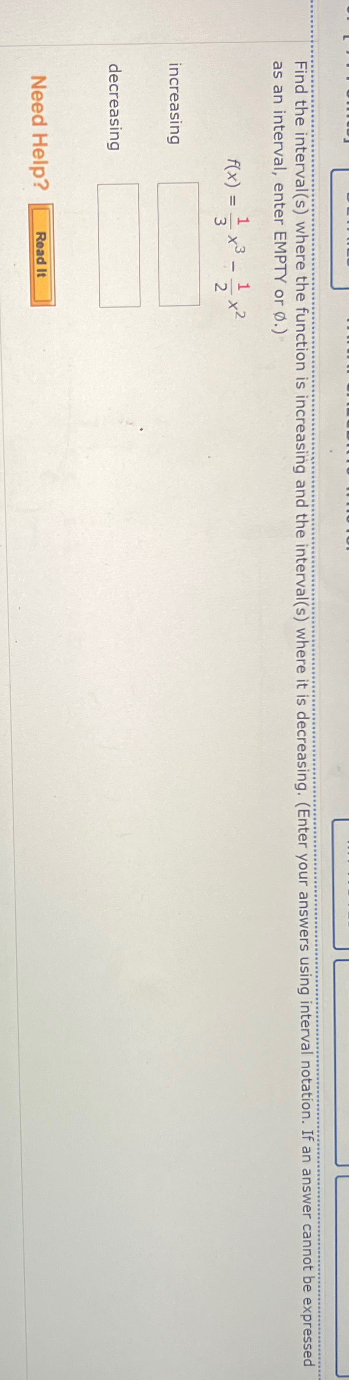 Solved Find the interval(s) ﻿where the function is | Chegg.com