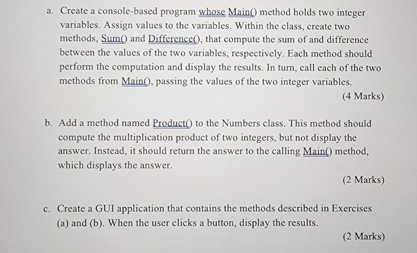 Solved I want the code of GUI App by using C# language with | Chegg.com
