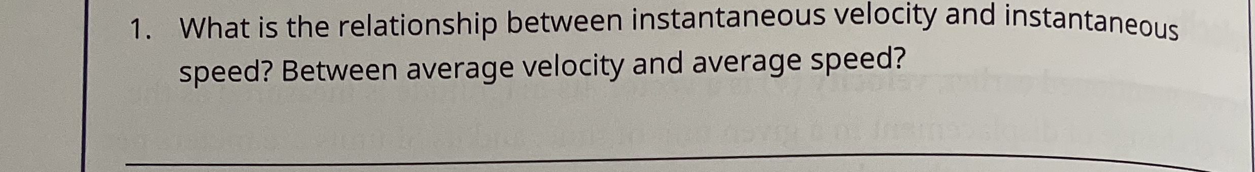 Solved What is the relationship between instantaneous | Chegg.com