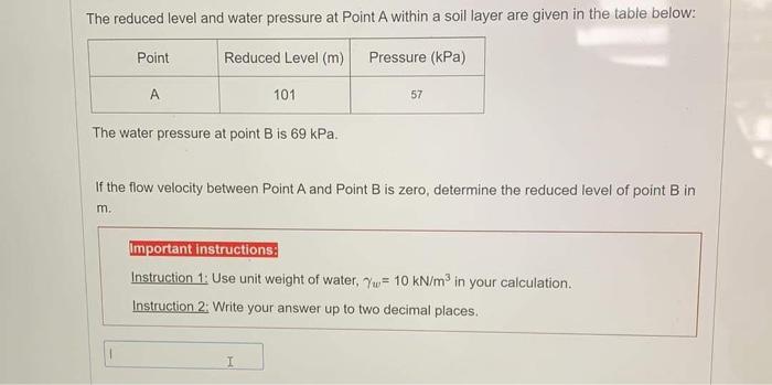 Solved Question 10 . The Reduced Level (RL) of Point M and | Chegg.com