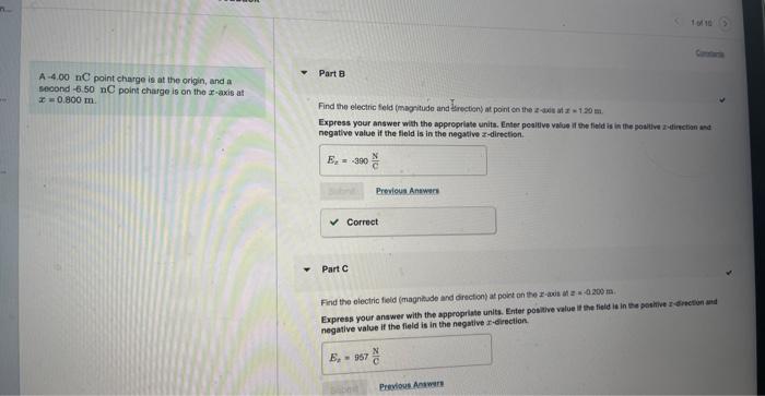 Solved A−4.00nC point charge is at the origin, and a second | Chegg.com