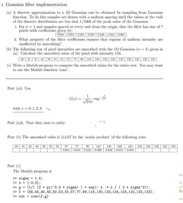 MATLAB 1D Gaussian Filter: Ứng Dụng, Hướng Dẫn và Ví Dụ Thực Tế