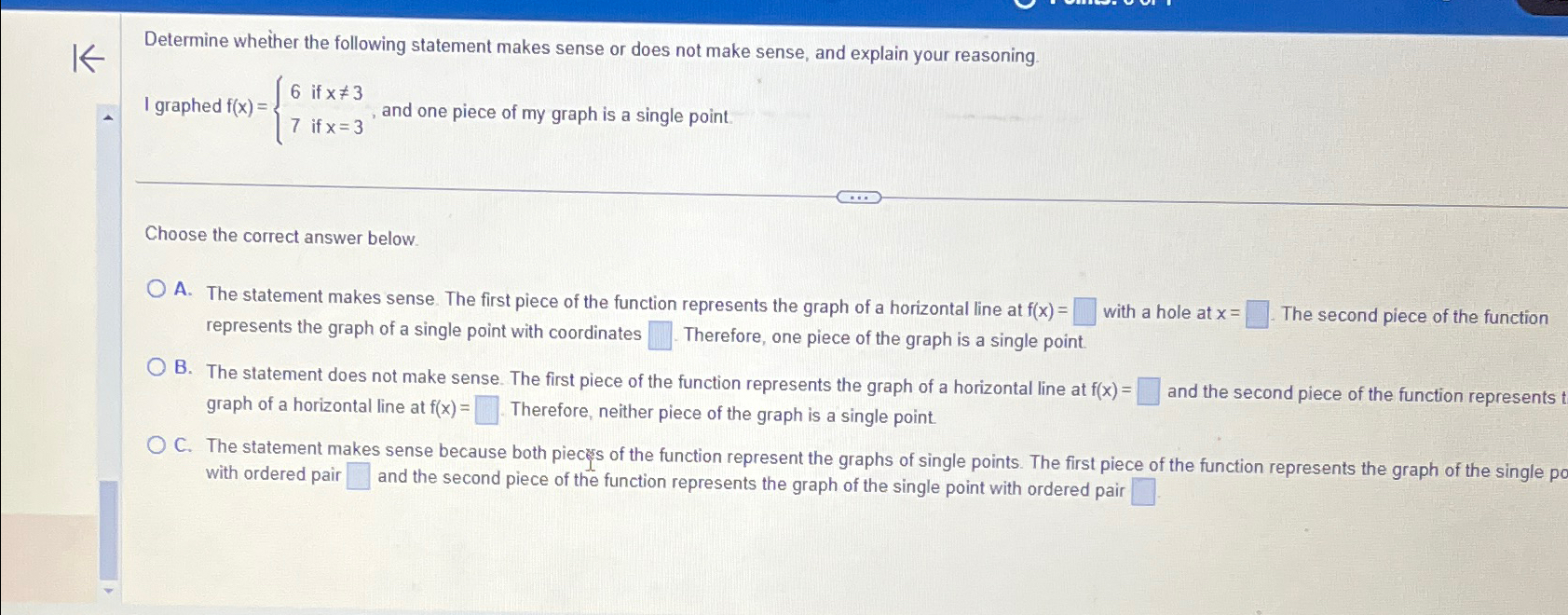 Solved Determine whether the following statement makes sense | Chegg.com