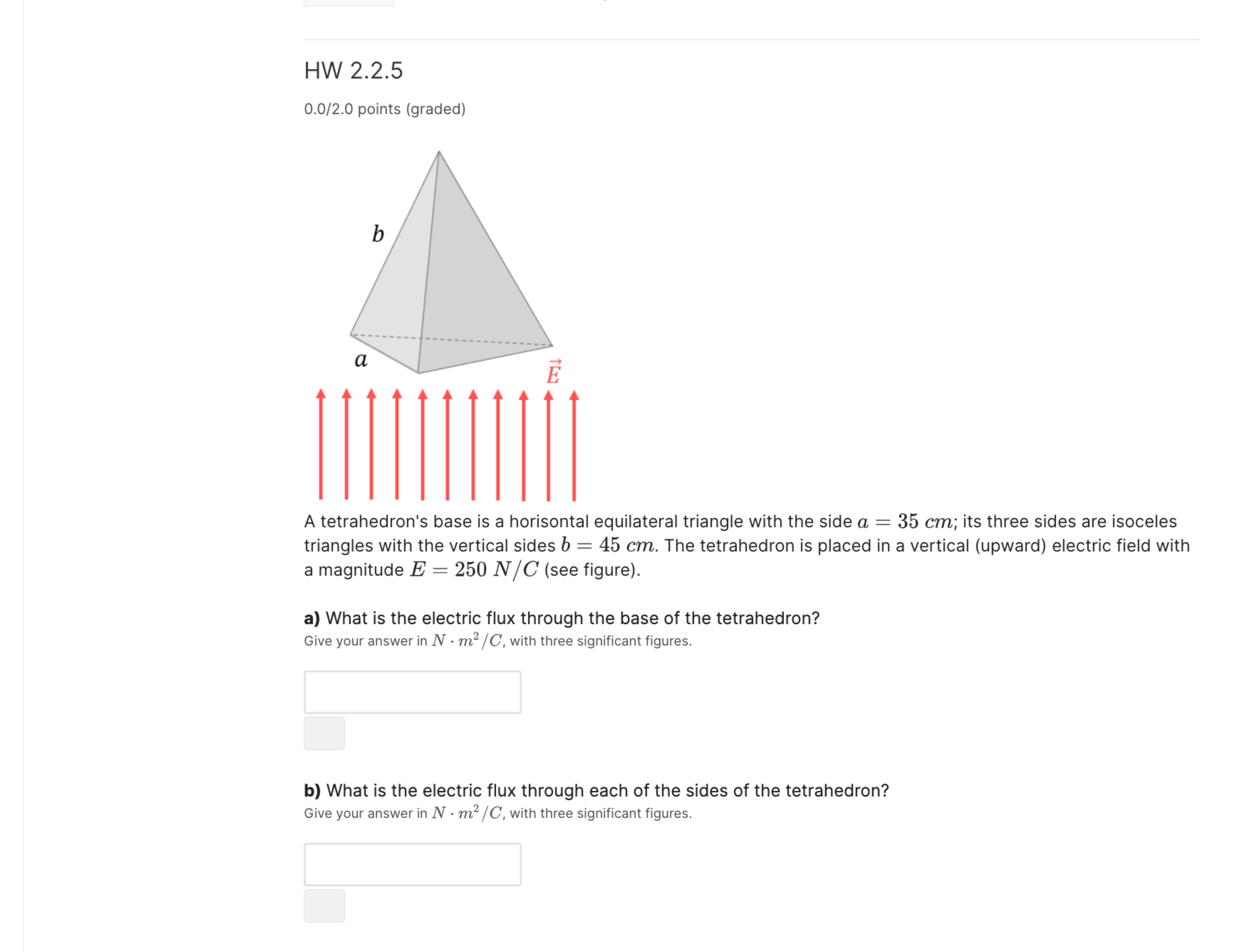 Solved HW 2.2.50.02.0 ﻿points (graded)A tetrahedron's base | Chegg.com