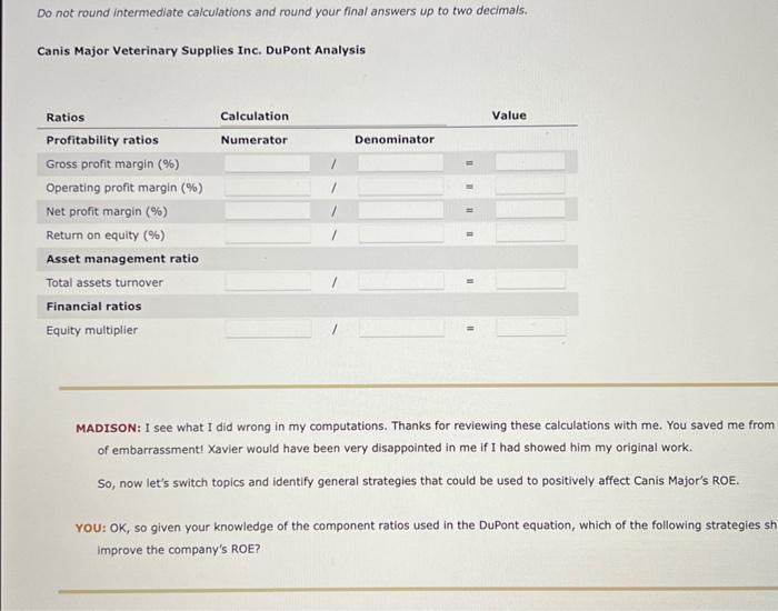 Solved If I remember correctly, the DuPont equation breaks | Chegg.com