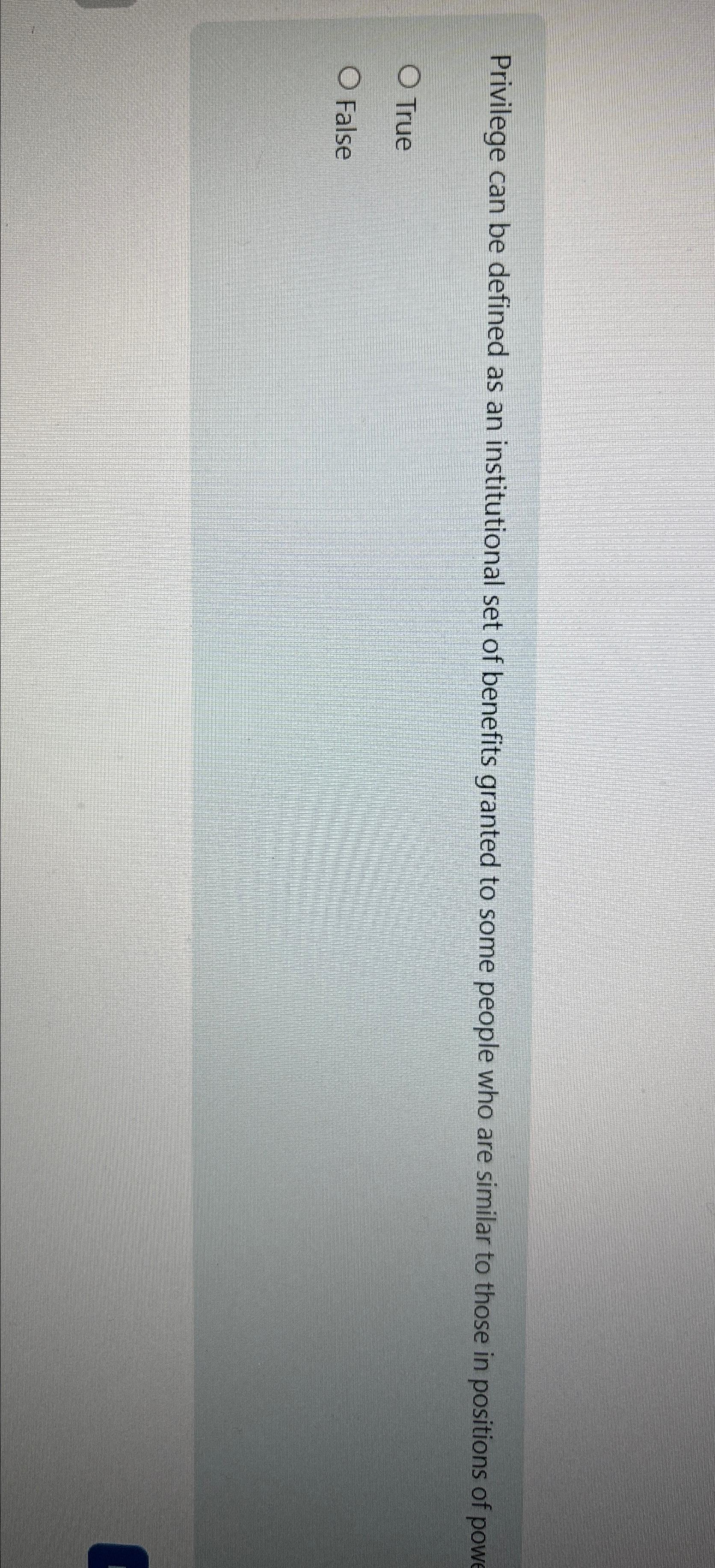 Solved Privilege can be defined as an institutional set of | Chegg.com