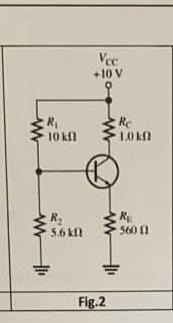 Solved Determine the Q-point for the circuit in Figure 2. | Chegg.com