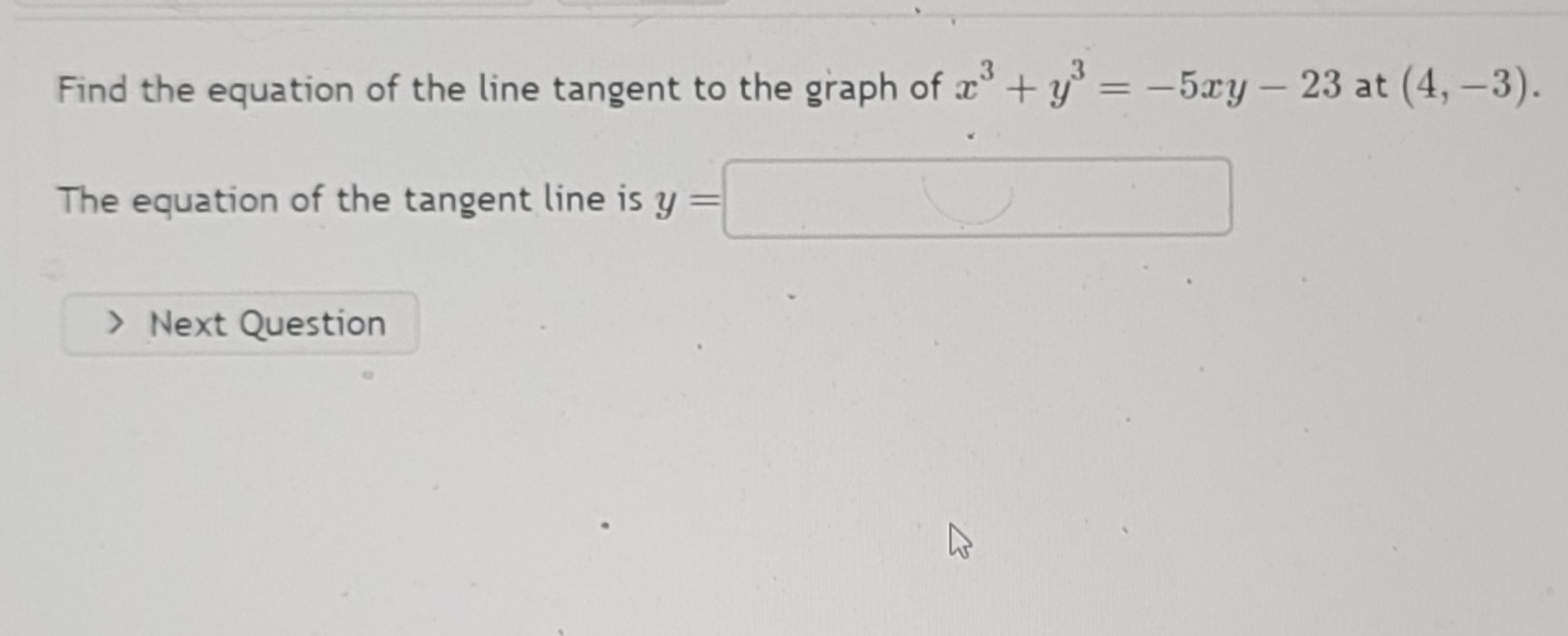 Find the equation of the line tangent to the graph of | Chegg.com
