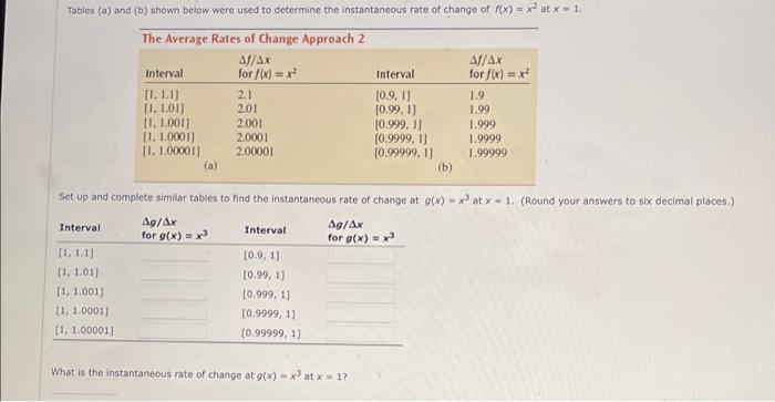Solved Tables (a) and (b) shown below were used to determine | Chegg.com
