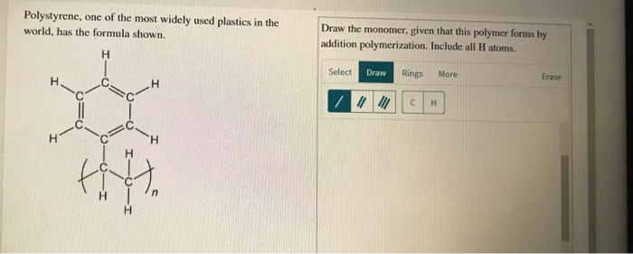 Solved Polystyrene, one of the most widely used plastics in | Chegg.com