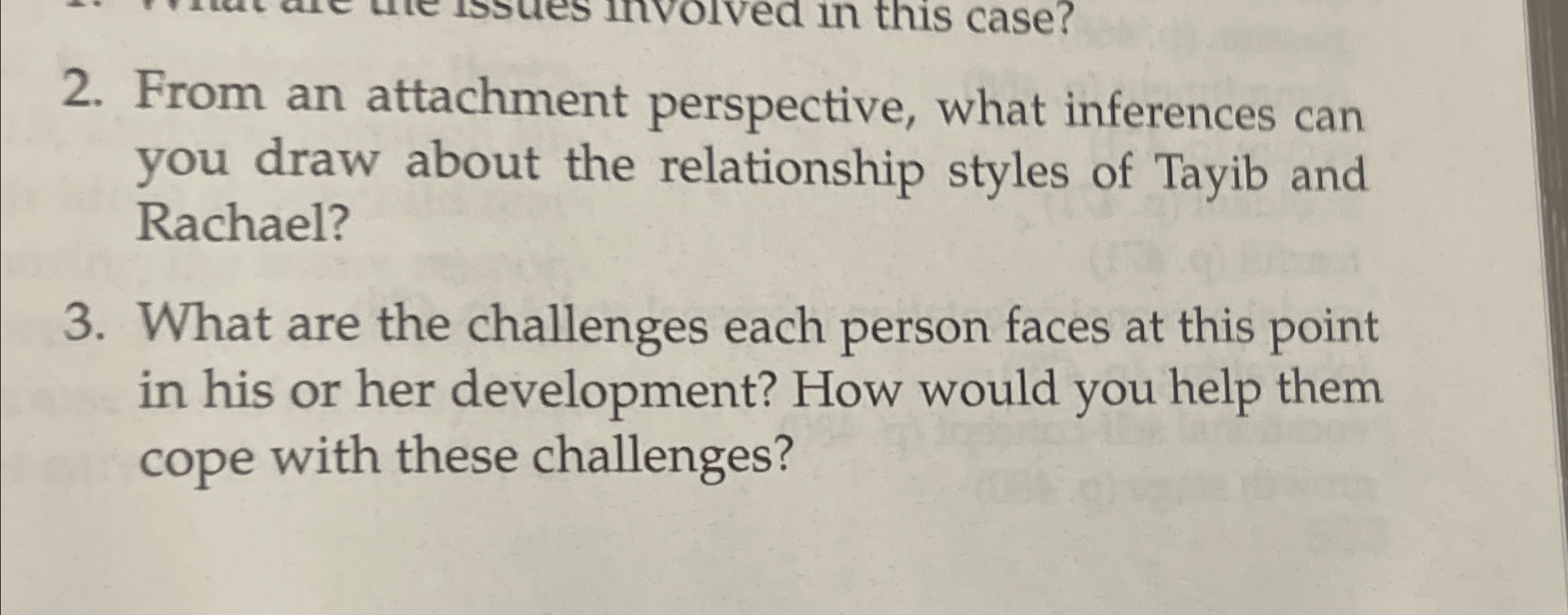 Solved From an attachment perspective, what inferences can | Chegg.com