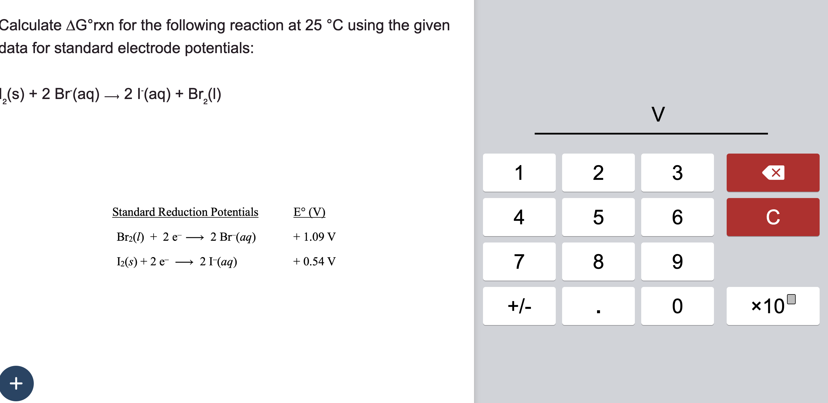 Solved Calculate ΔG°rxn ﻿for the following reaction at 25°C | Chegg.com