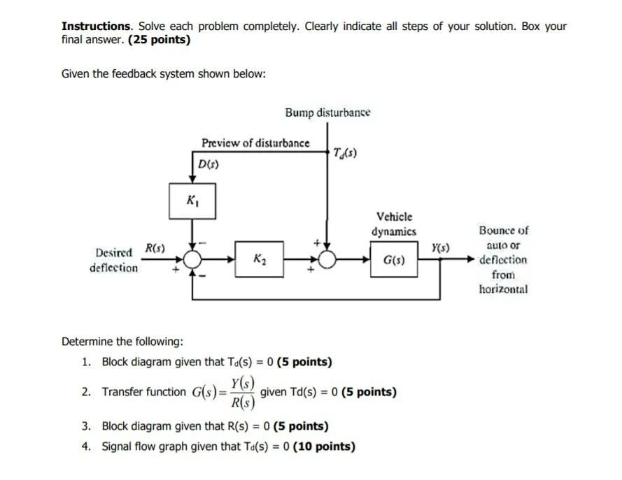 Solved Instructions. Solve each problem completely. Clearly | Chegg.com