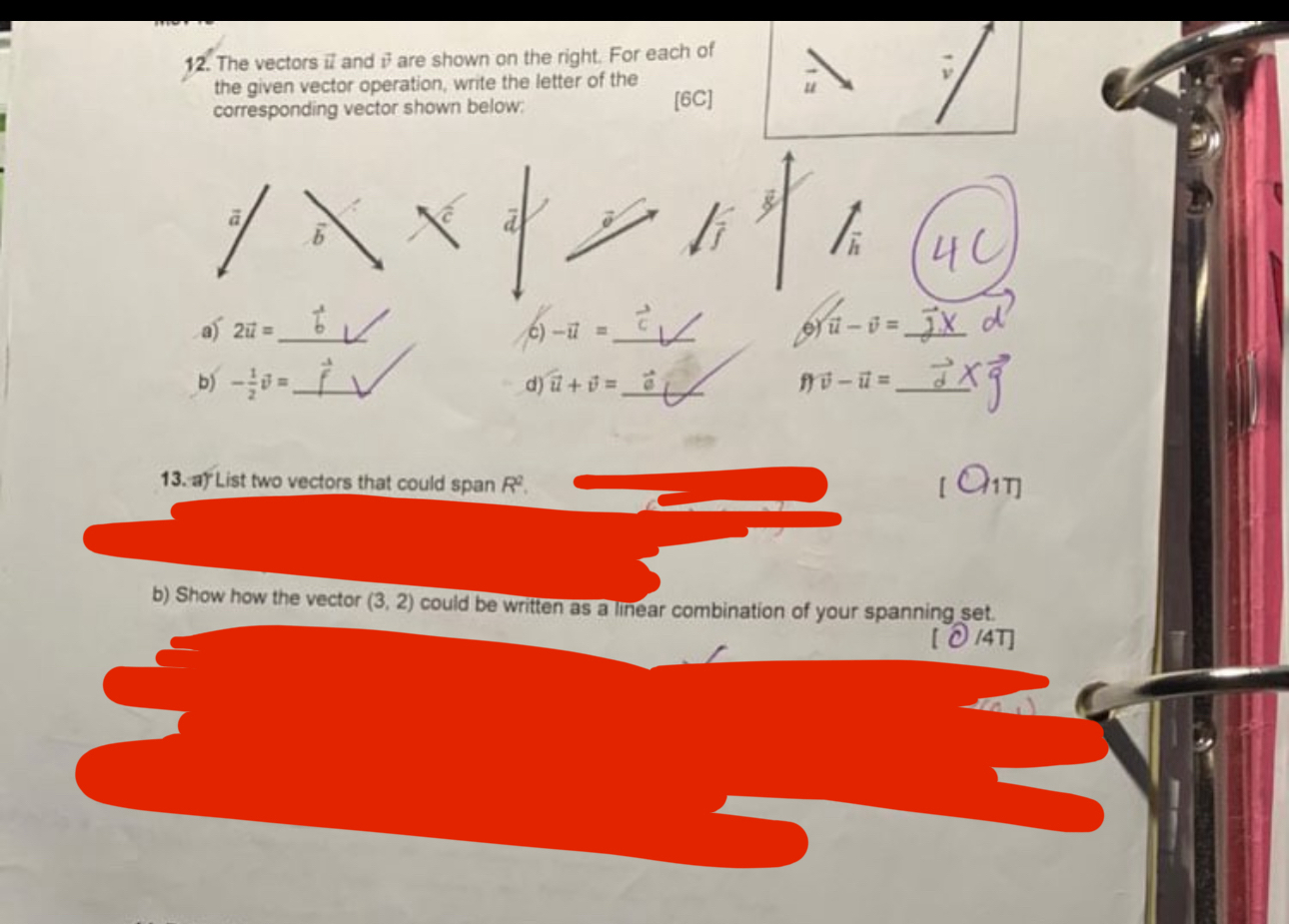 Solved The vectors tilde(i) ﻿and vec(v) ﻿are shown on the | Chegg.com