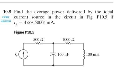 Solved 10.1 The following sets of values for v and i pertain | Chegg.com