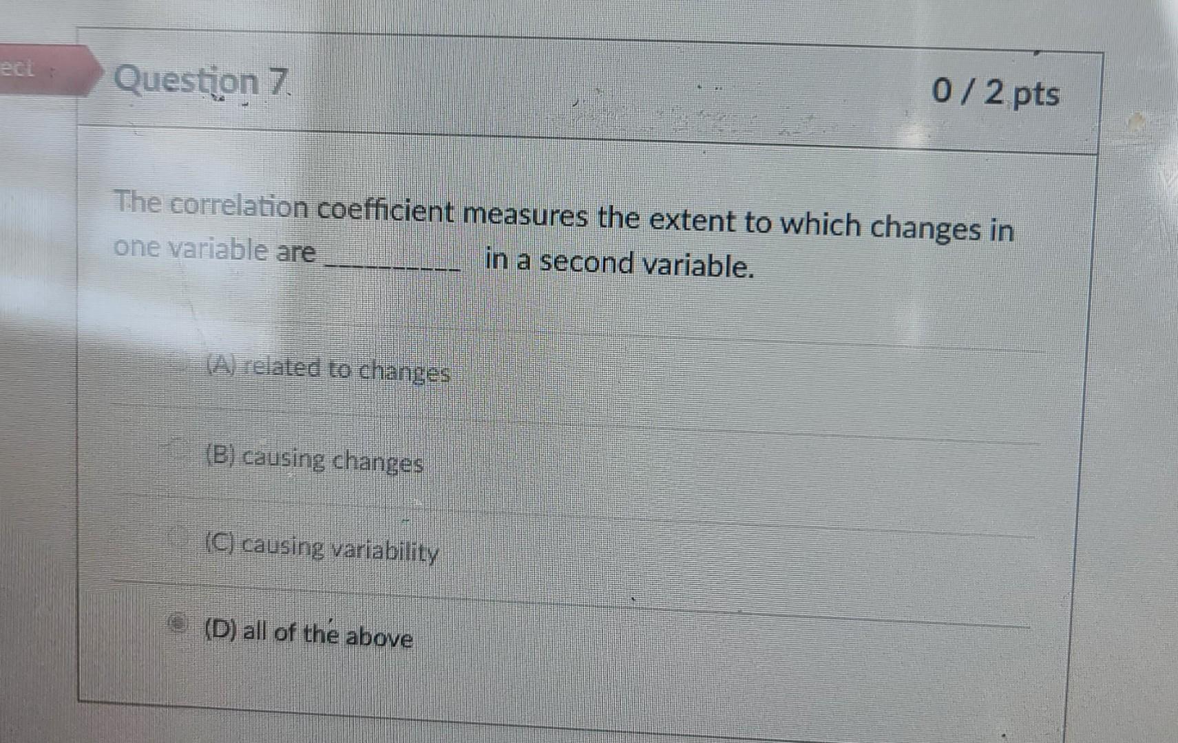 Solved The Correlation Coefficient Measures The Extent To 