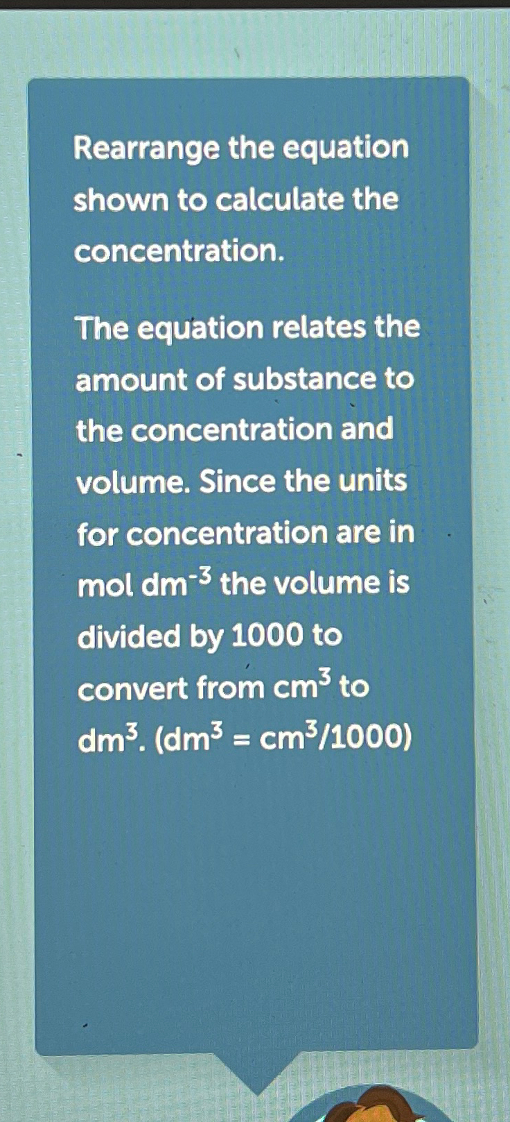 Solved Rearrange the equation shown to calculate the | Chegg.com