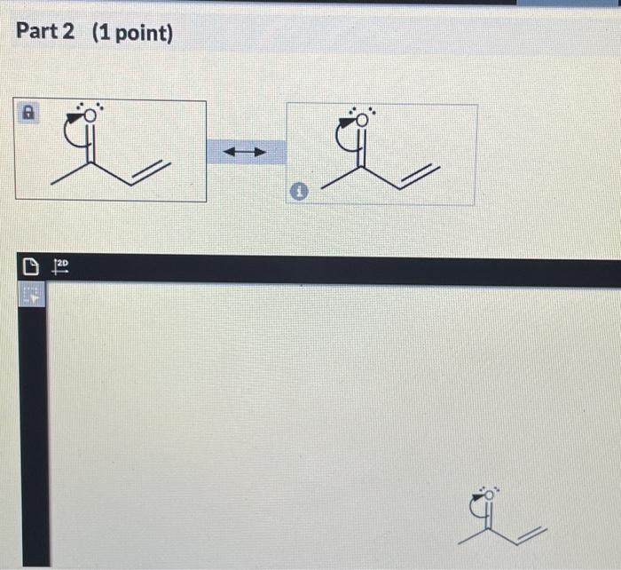 Solved below are two possible resonance drawings of | Chegg.com