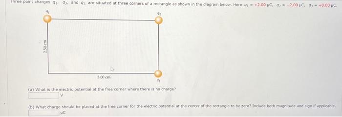 Solved Two protons are released from rest, one from location | Chegg.com