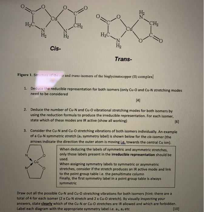 o HC. -CH2 CH2 'N H2 N H2 H2C. N H2 Cis- Trans- | Chegg.com