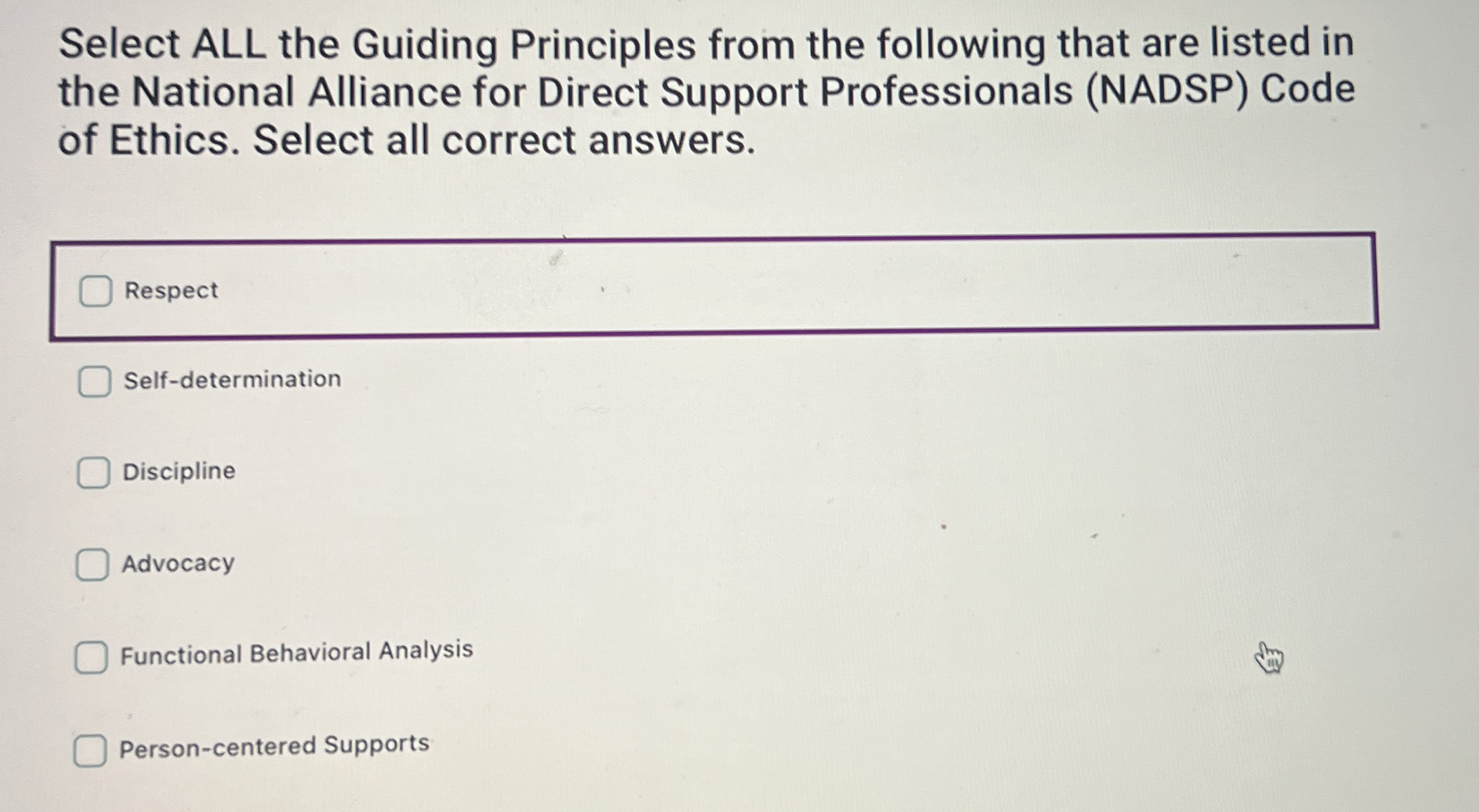 Solved Select ALL the Guiding Principles from the following | Chegg.com