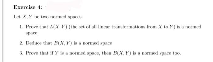 Solved Functional Analysis - Linear transformations.Hint | Chegg.com