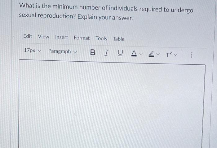 Solved What is the minimum number of individuals required to | Chegg.com