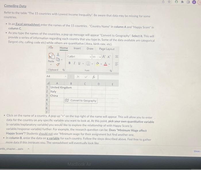 Students will prepare a single word document to | Chegg.com