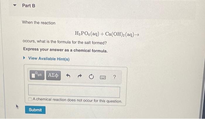 Solved Part A Classify the following reactions: A. HNO3(aq) | Chegg.com