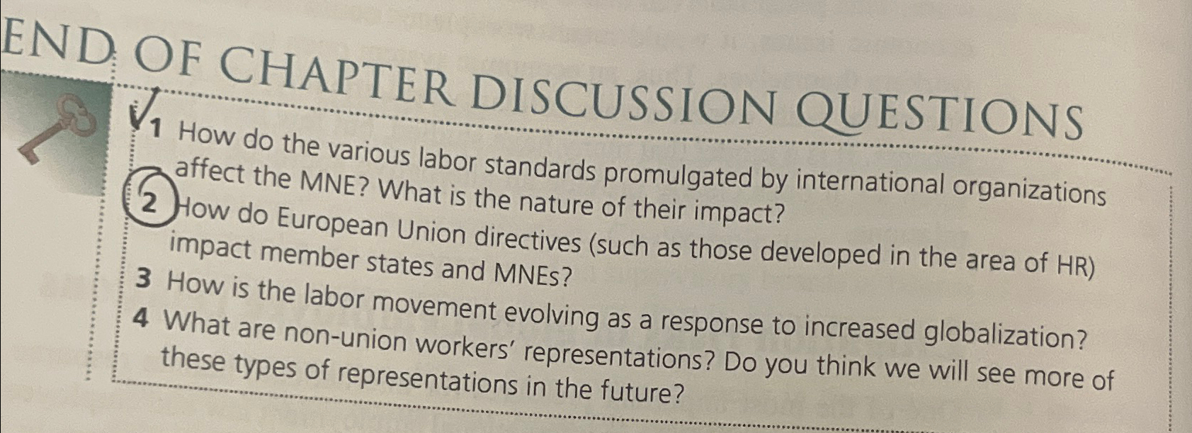 Solved END OF CHAPTER DISCUSSION QUESTIONS1 ﻿How do the | Chegg.com