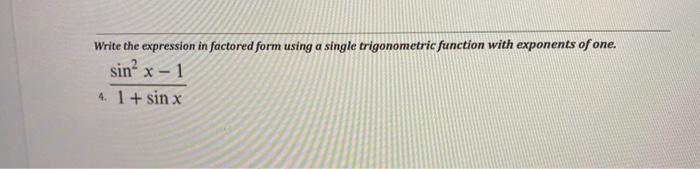 Solved Write the expression in factored form using a single | Chegg.com