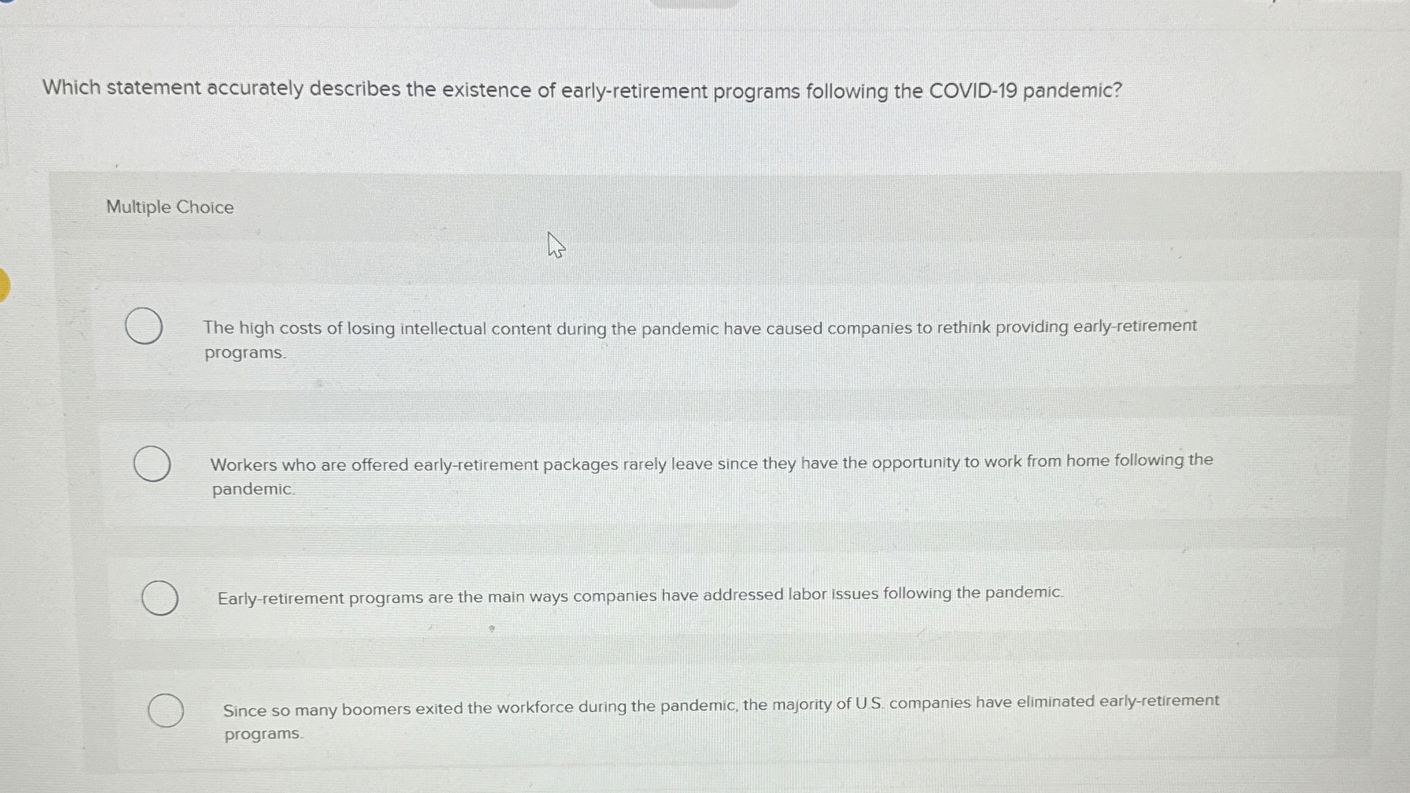 Solved Which statement accurately describes the existence of | Chegg.com