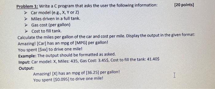Solved Problem 1 Write A C Program That Asks The User The 