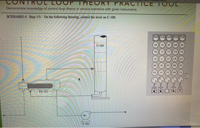 CONTROL LOOP THEORY PRACTICE TOOL Demonstrate | Chegg.com
