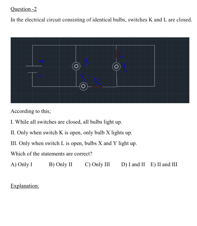 Solved Question -2In the electrical circuit consisting of | Chegg.com