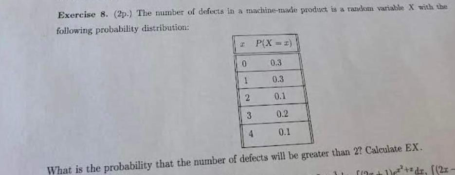 Solved The number of defects in a machine-made product, is a | Chegg.com