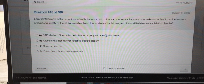 Solved Question #10 ﻿of 100Edgar is interested in setting up | Chegg.com